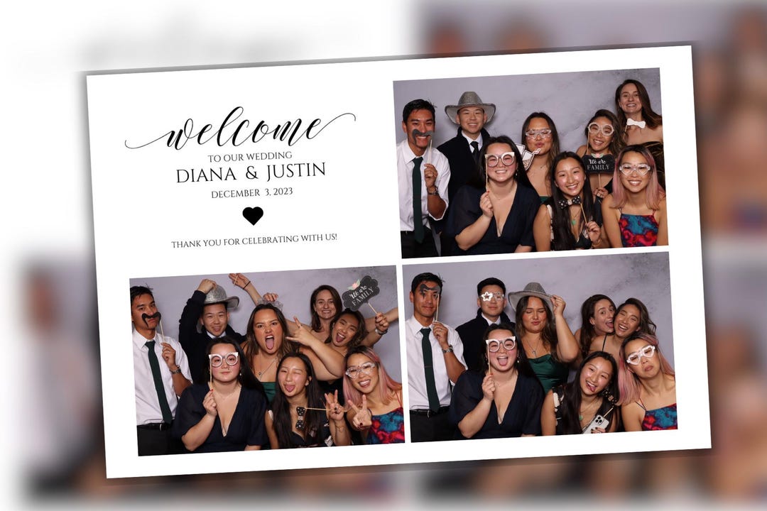 Photo Booth Overlay, Photo Booth Template, Wedding, Birthday, Holidays ...
