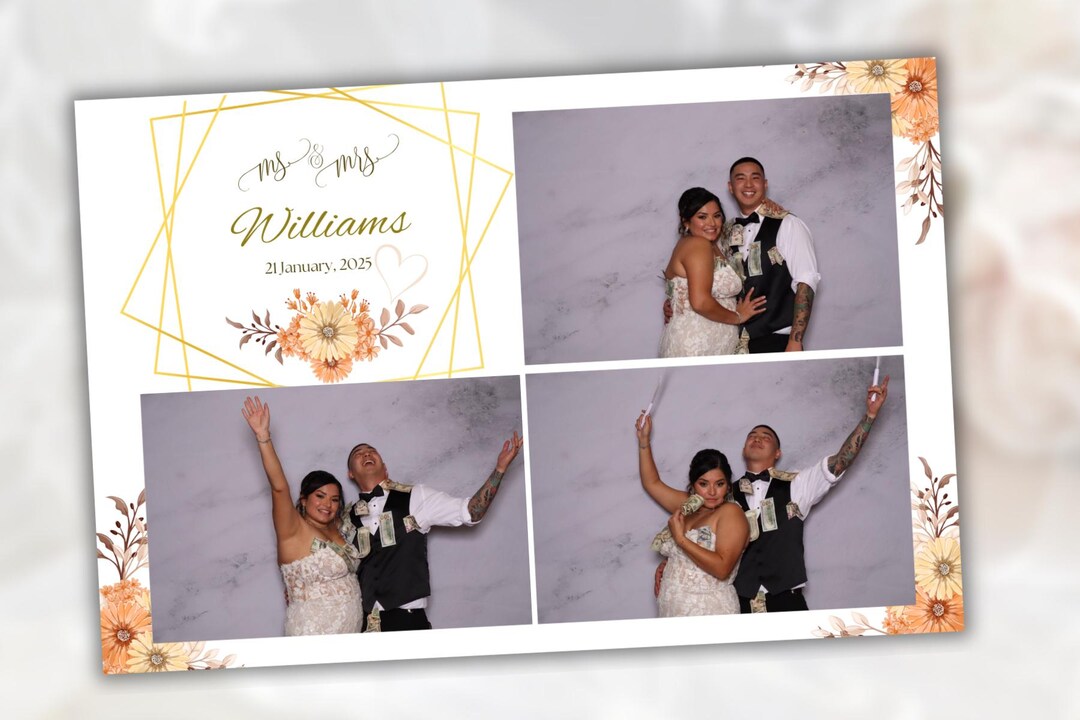 Photo Booth Overlay, Photo Booth Template, Wedding, Birthday, Holidays ...