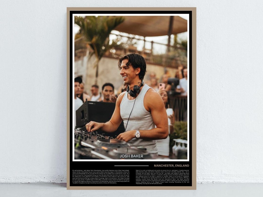 Josh Baker DJ Print/poster - Etsy