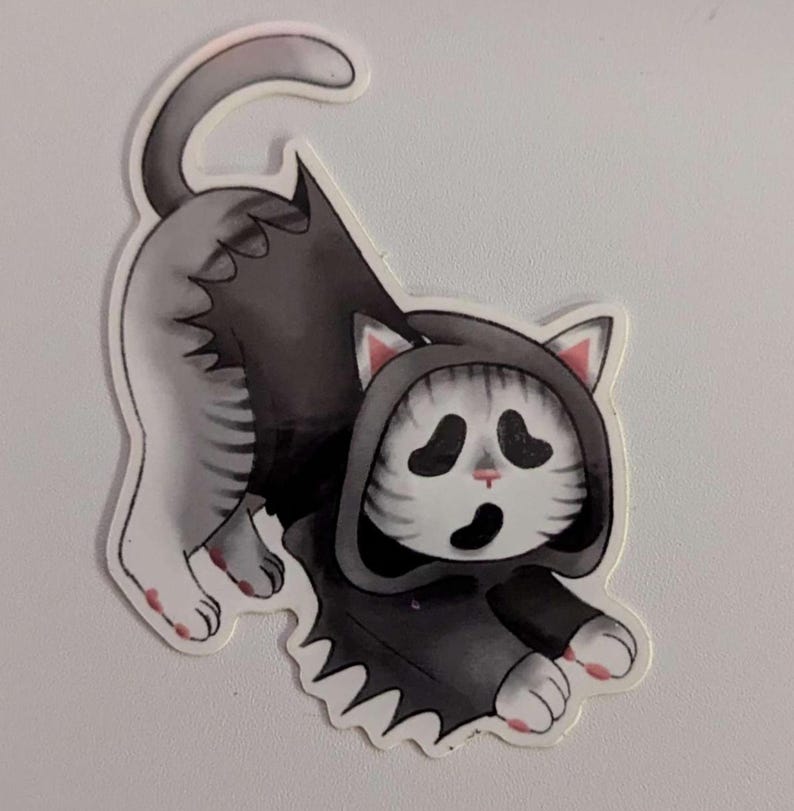 Horror Icons / Slasher Cats Stickers 2.5" Vinyl Glossy Stickers / Ghost ...