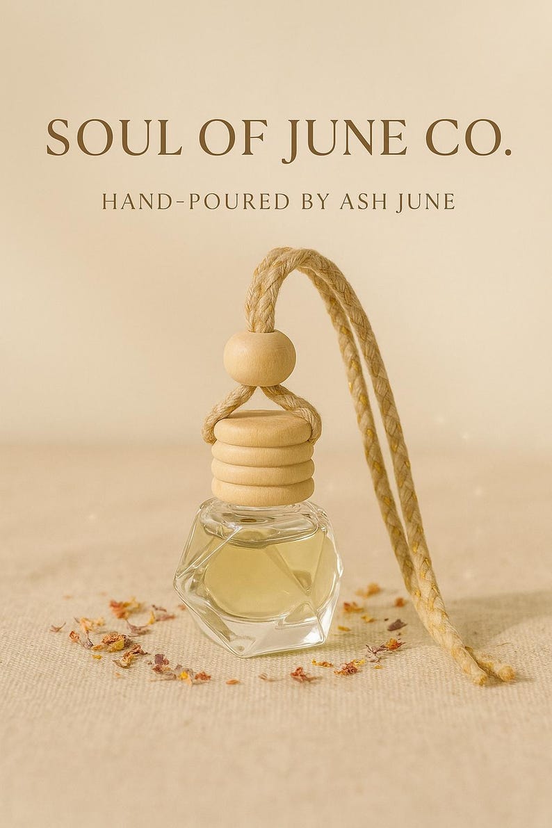 Orange Blossom Drive Car Diffuser | Essential Oil Hanging Air Freshener | Natural Scent for Car ...