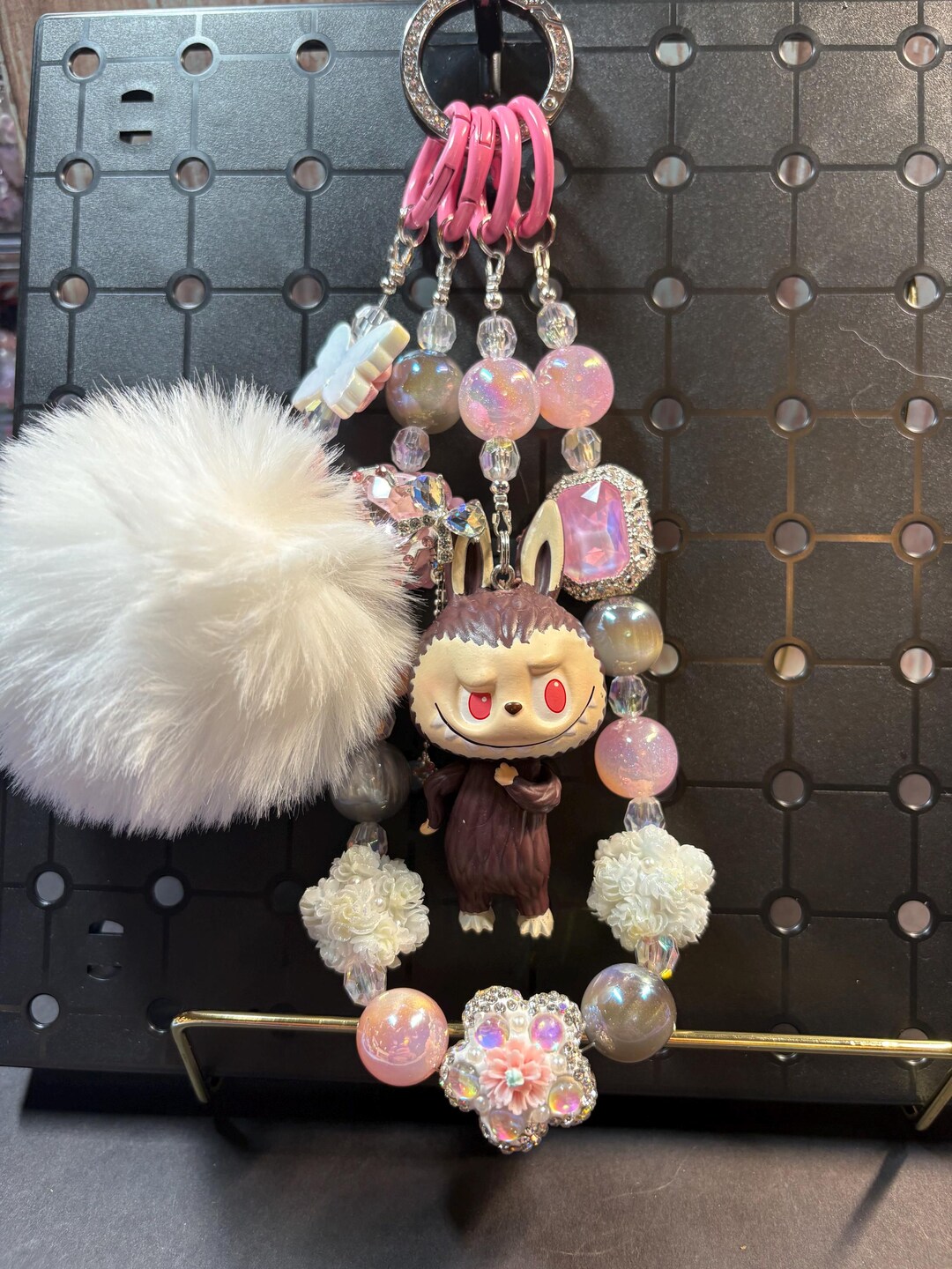 Skullpanda and Labubu Inspired Blinged Out Bag Chain - Etsy