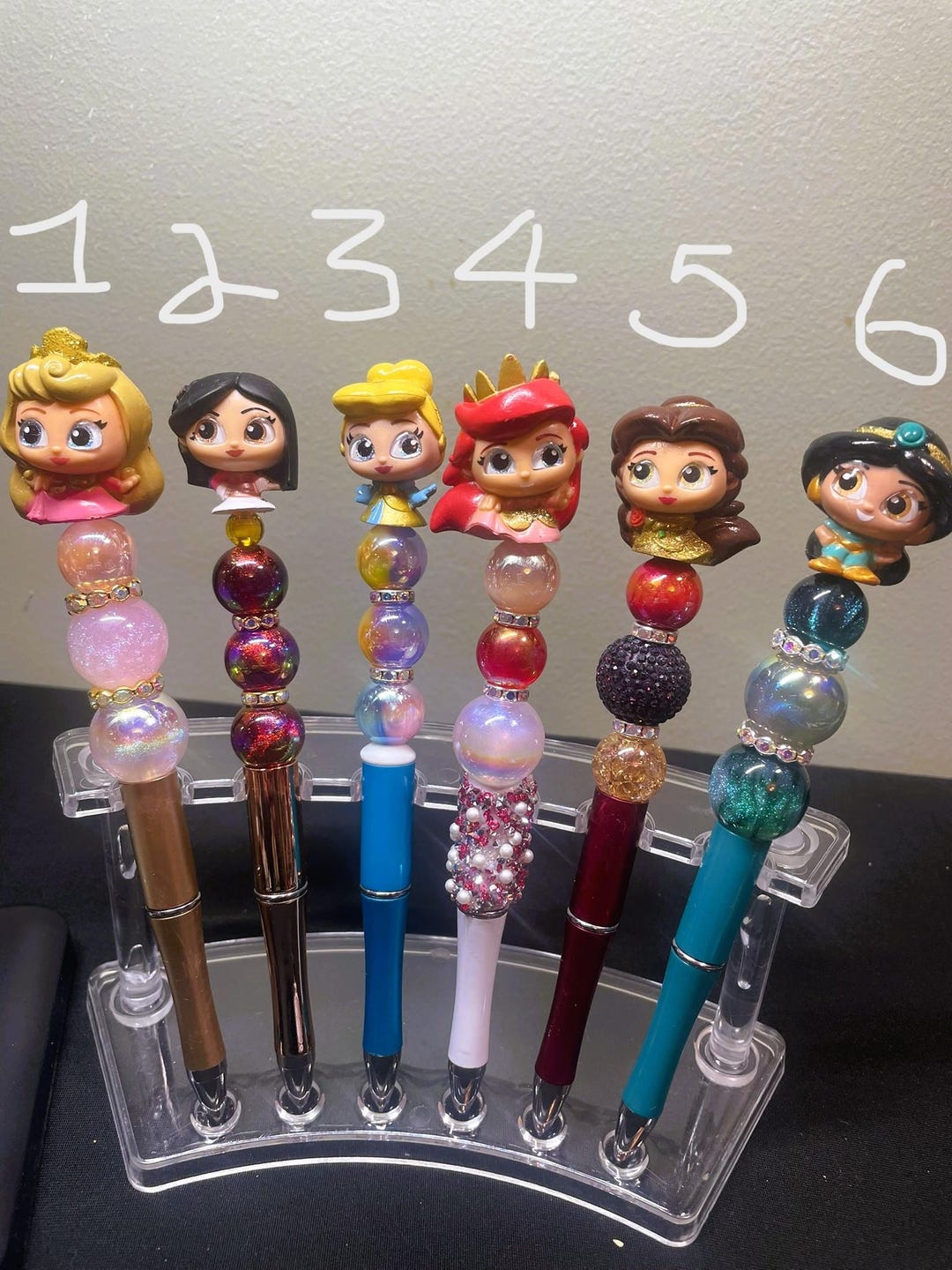 Custom Made Disney Princess Doorables Beaded Pens - Etsy
