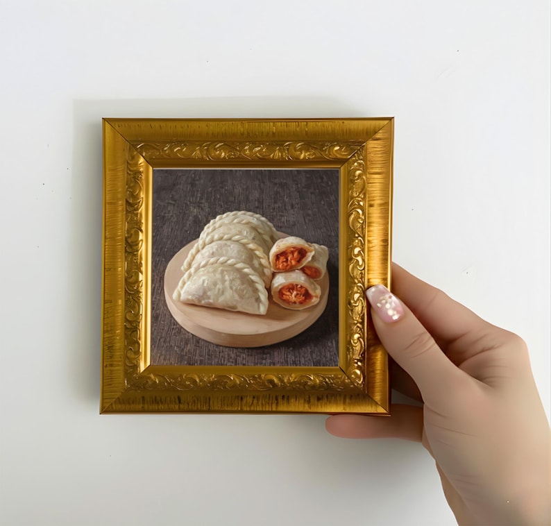 Cireng With Shredded Chicken Painting, Kitchen Wall Decor,original Oil ...