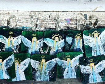 Christmas Angel Art | Etsy