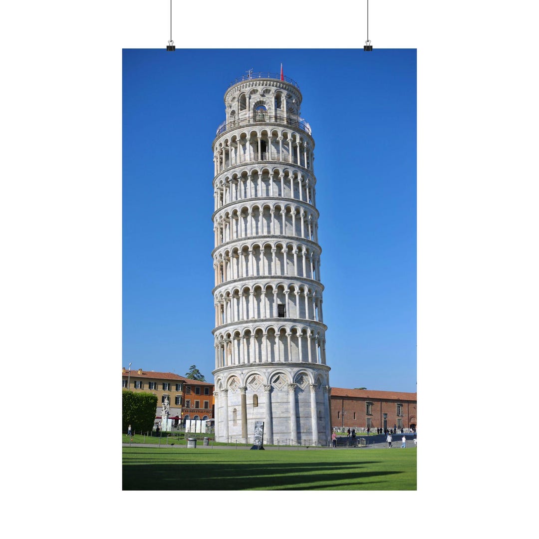 Leaning Tower of Pisa Poster - Etsy