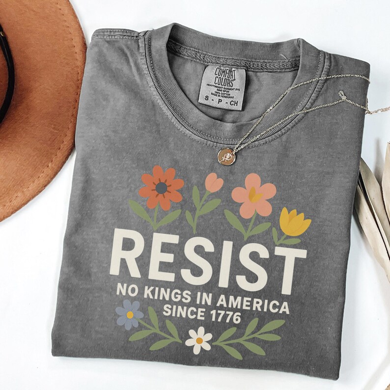Retro Comfort Colors T-shirt, No Kings in America, Since 1776 - Etsy