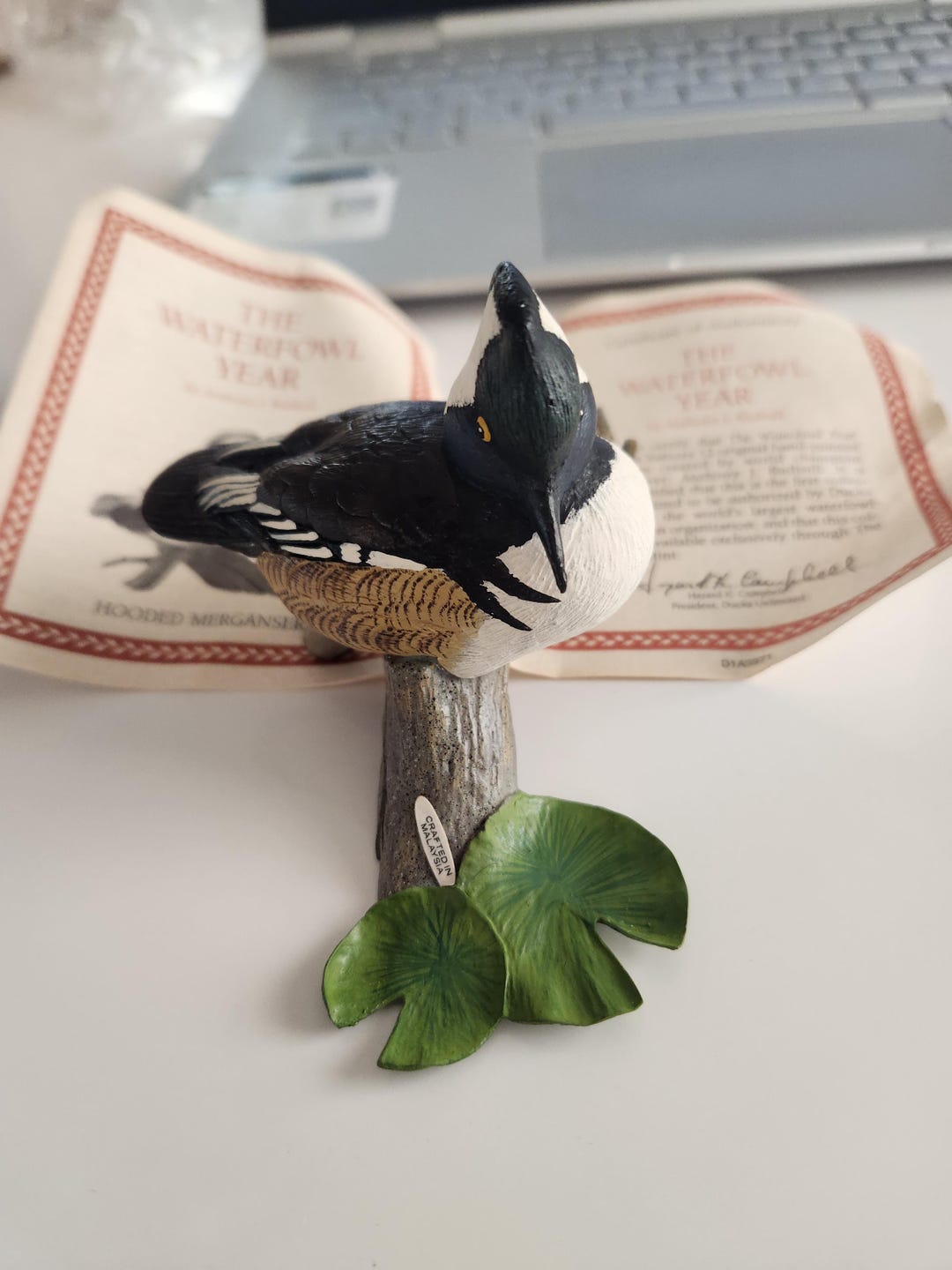 Franklin Mint Hooded Merganser Figurine 1988 - Etsy