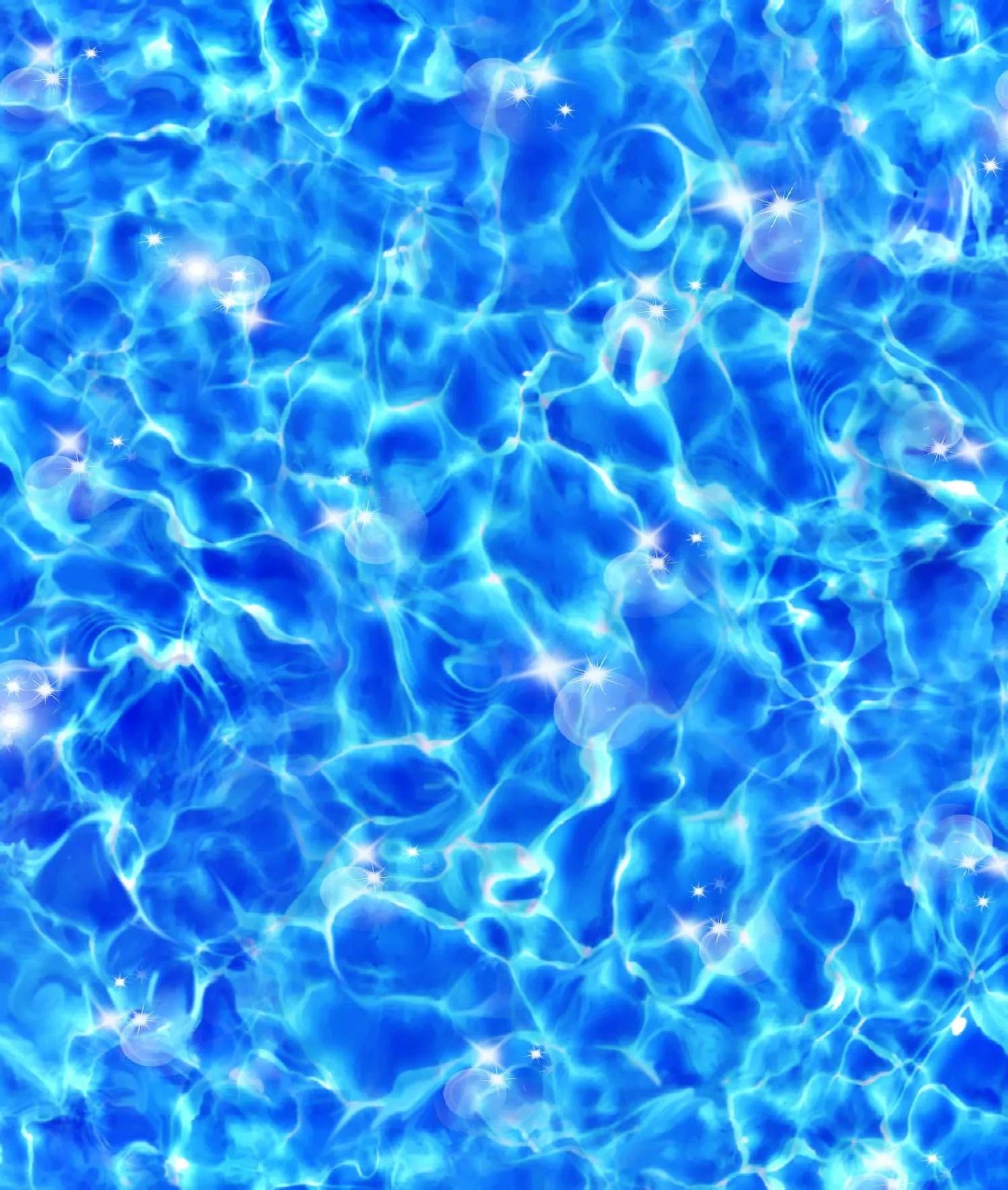 Blue Water Fabric: Oasis Fabrics, 100% Cotton Quilting Texture Movement ...