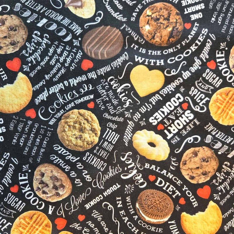 Text Print Fabric - Etsy
