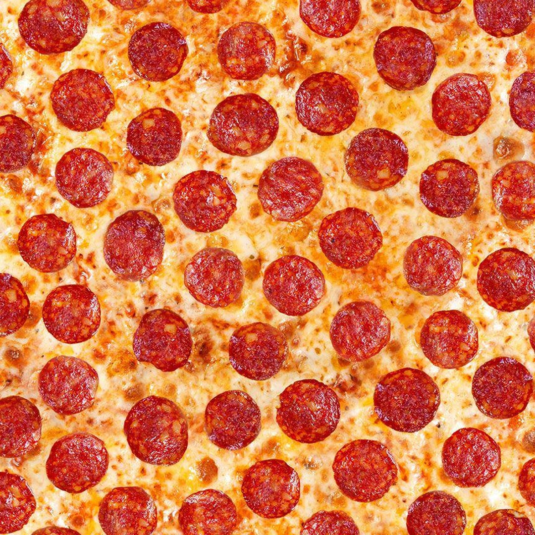 PEPPERONI PIZZA Fabric, Timeless Treasures, 100% Cotton Fabric, Food ...