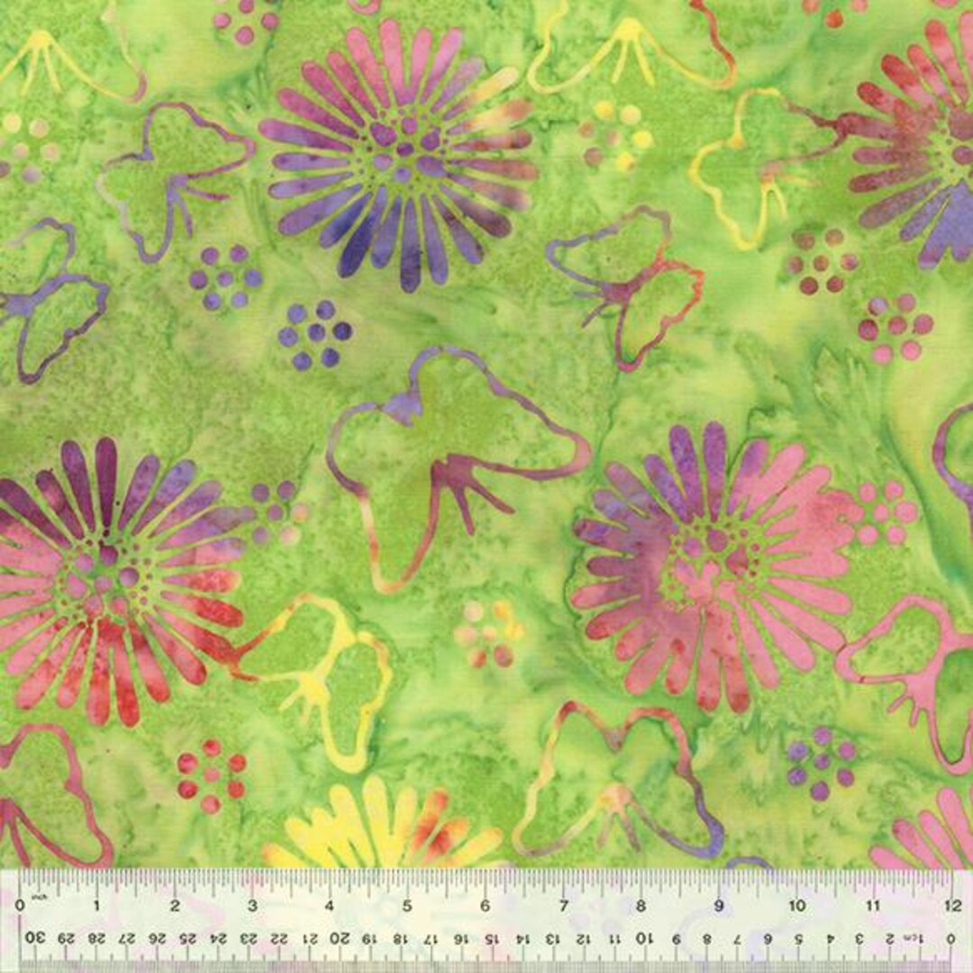 Batik Confetti Butterflies Fabric - Anthology Fabrics Cotton, Tie Dye - Etsy