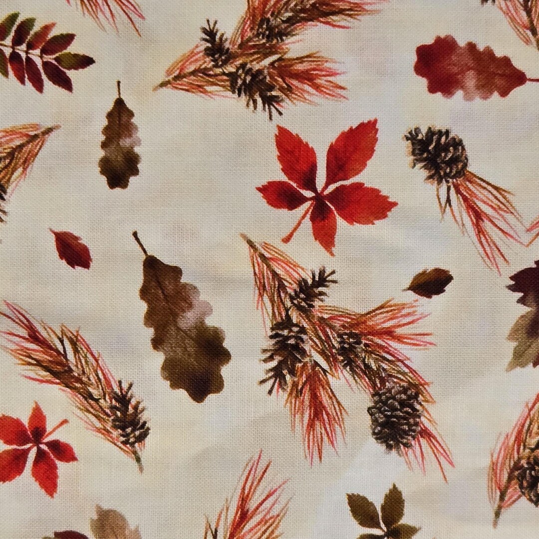 AUTUMN FOILAGE Fabric: Camelot Fabrics, Fall Color Cotton Quilting ...