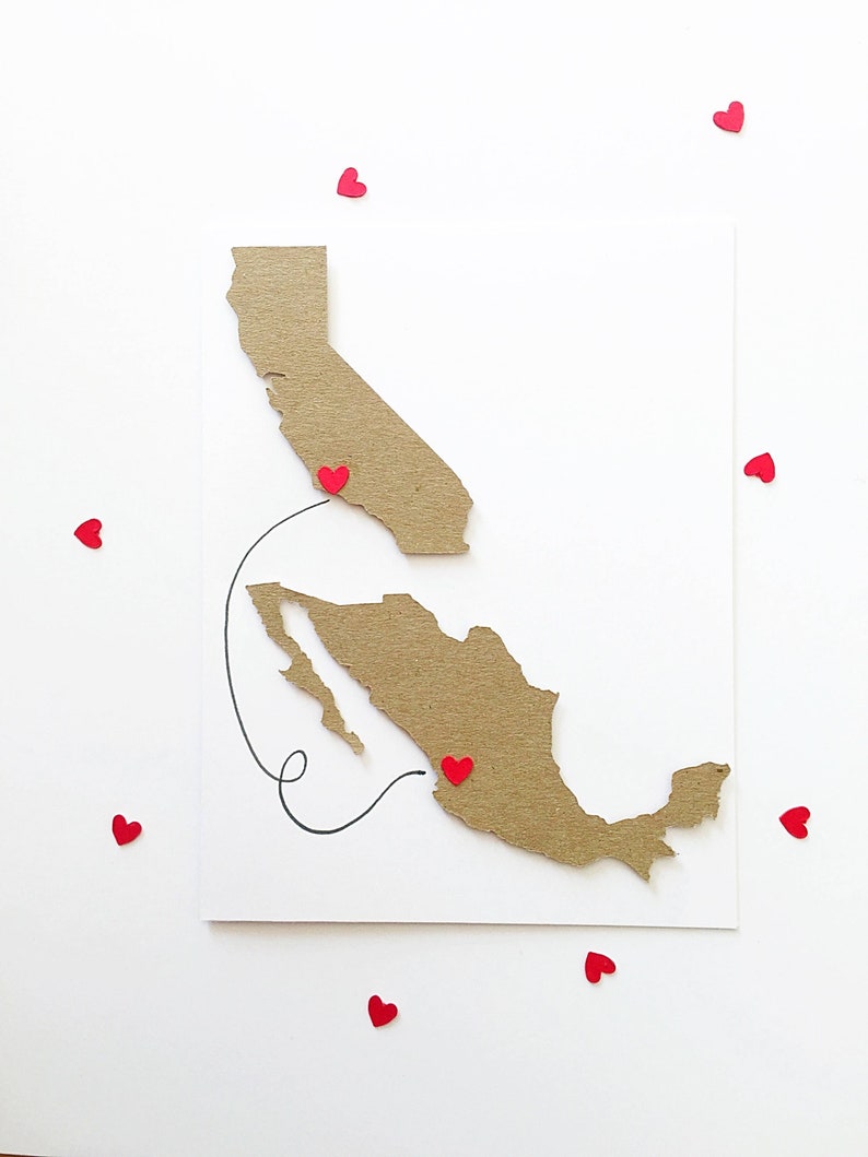 Long Distance Mom Card: State Love, Personalized Mother's Day - Etsy