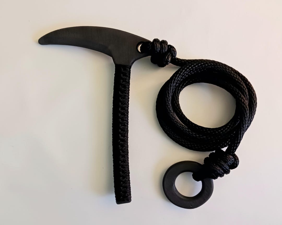Hand Crafted Practice Sword Ninja Kusarigama Kusari Gama Polypropylene ...