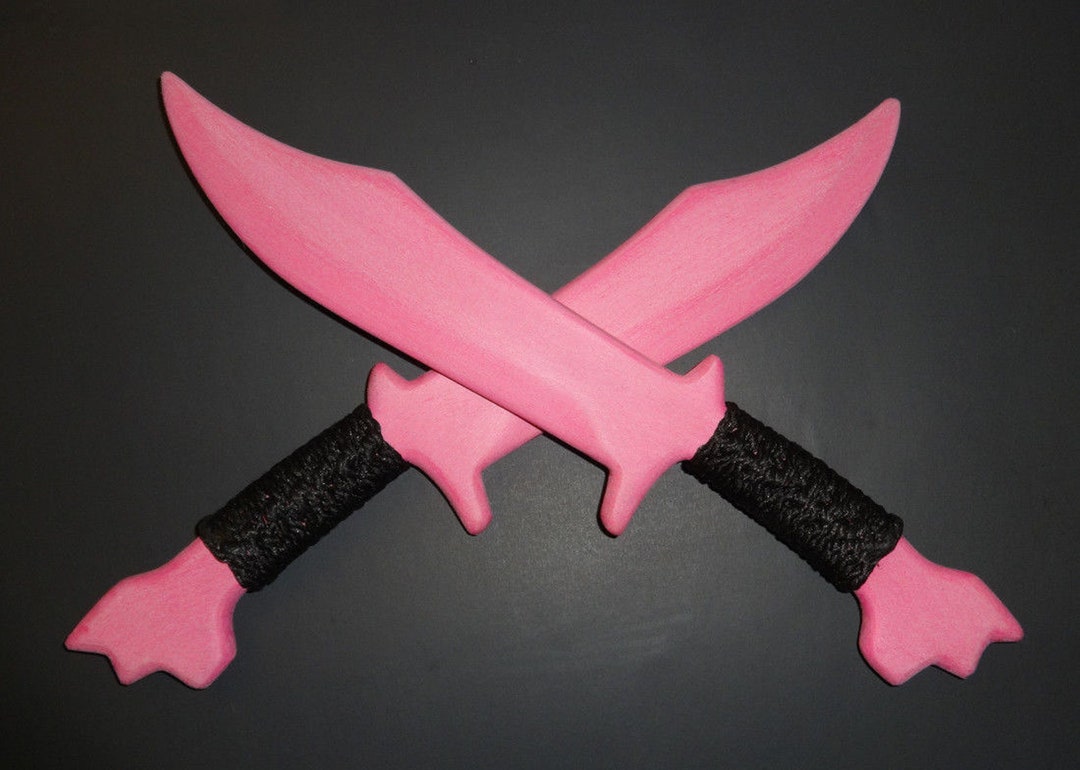 Pink Training Bowie Polypropylene Double Daggers Knives Knife SF ...