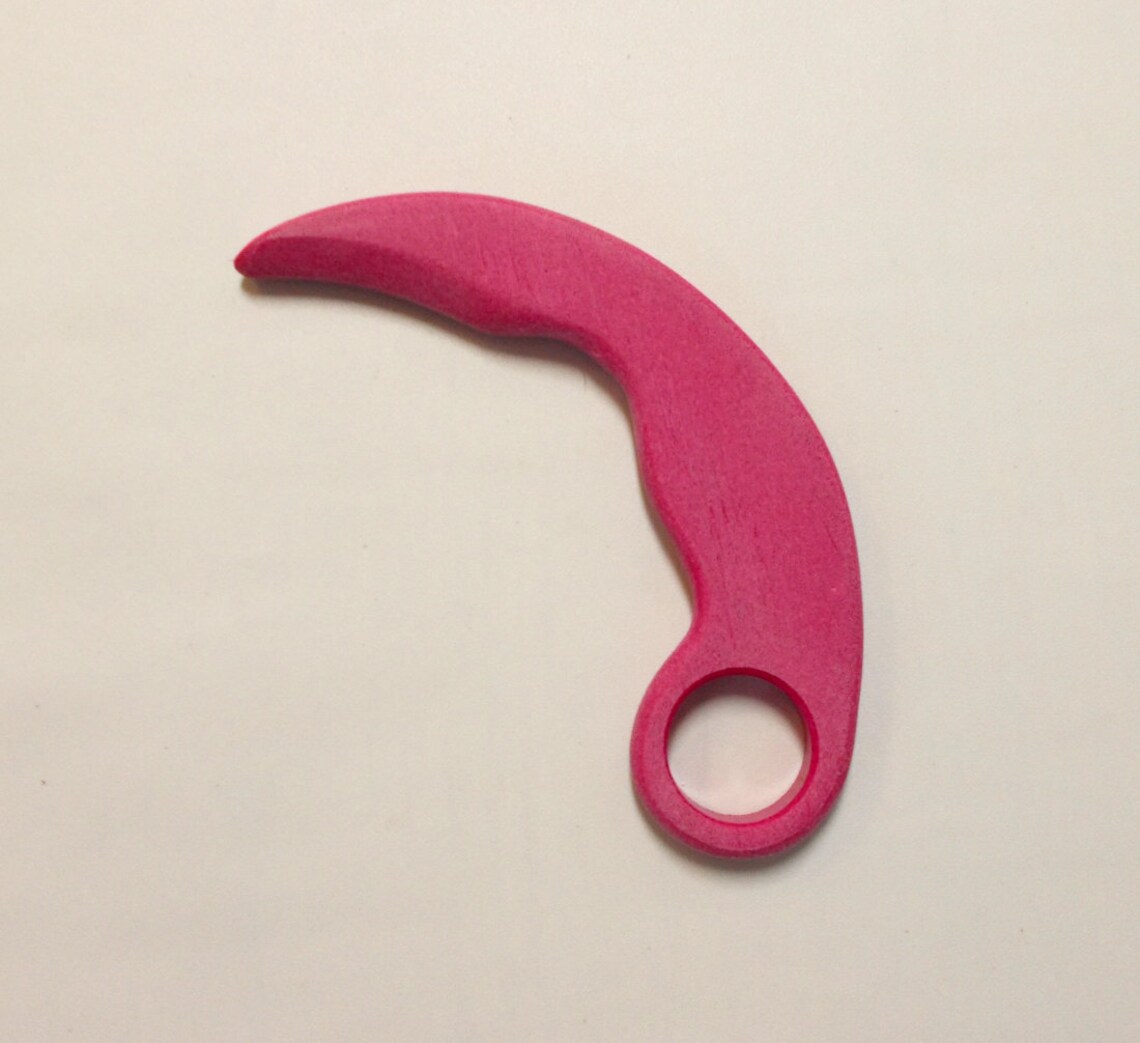 Pink Training Polypropylene Karambit Knife Pencak Silat Karambit ...