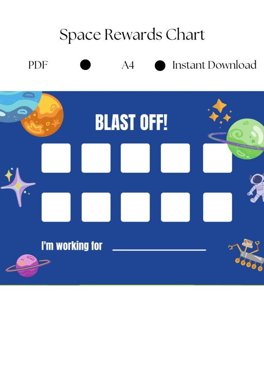 Reward Chart, Token Economy, Space, Token Board, Behaviour Chart ...
