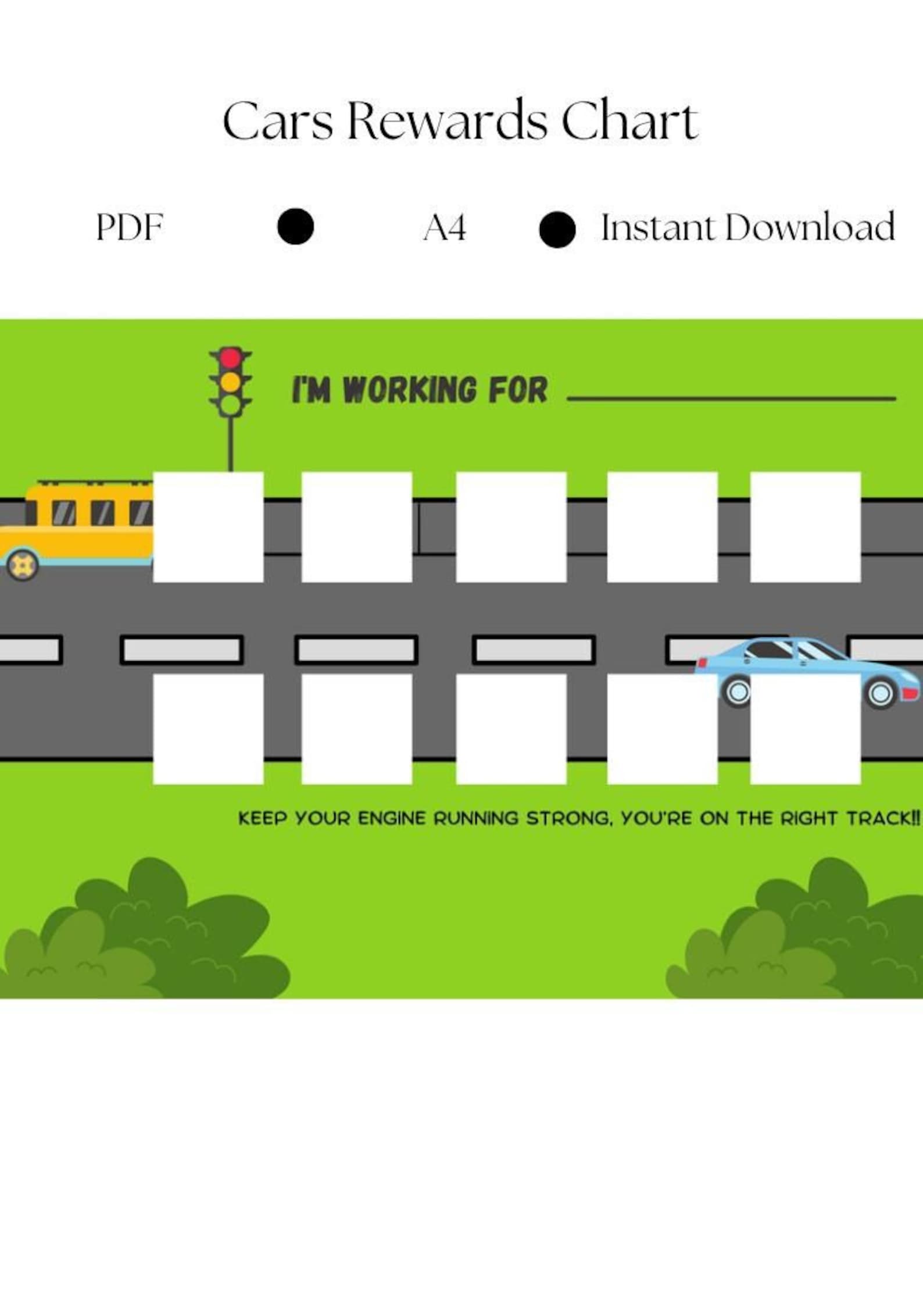 Reward Chart, Token Economy, Cars, Token Board, Behaviour Chart, Autism ...
