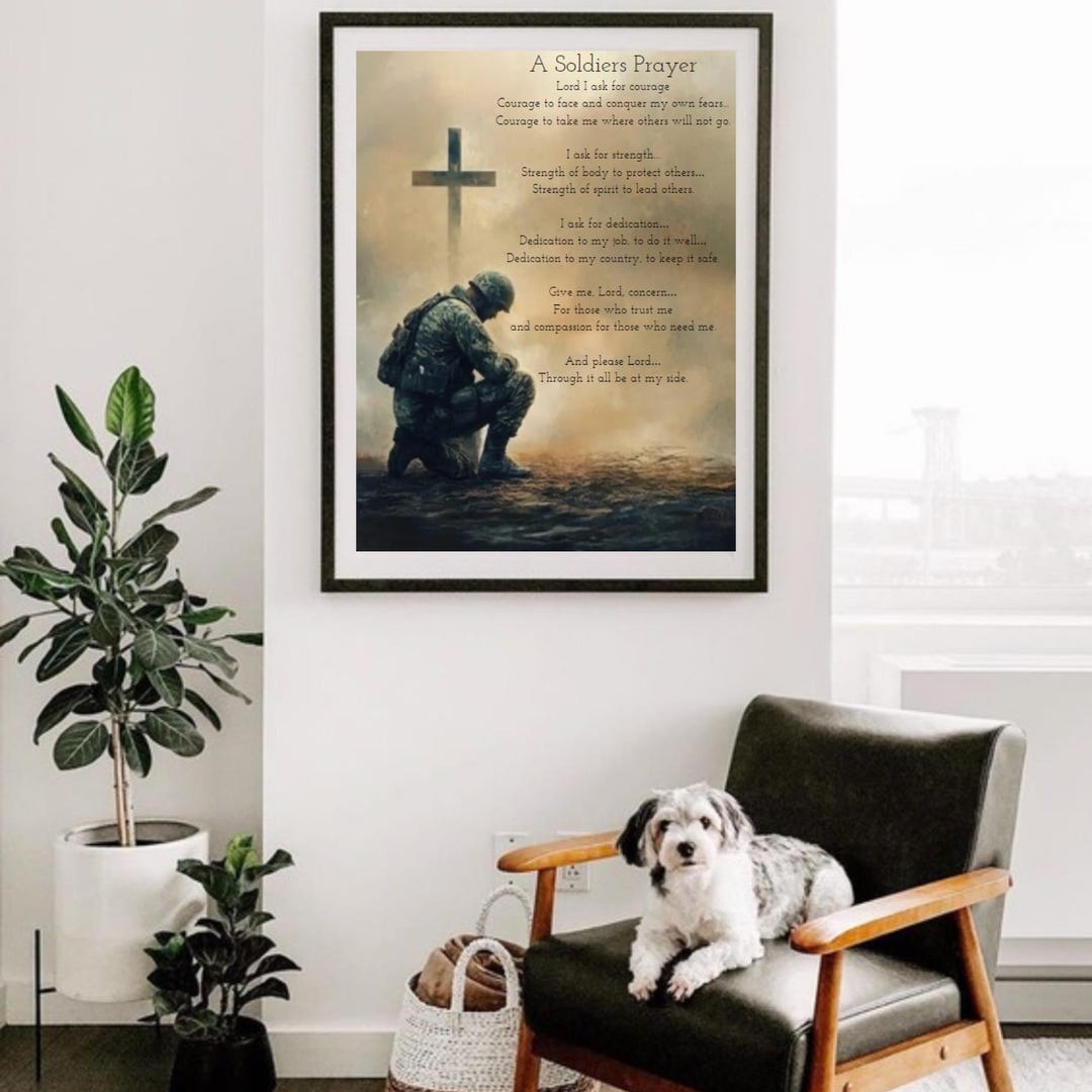 A Soldiers Prayer Army Soldier USA America God Glory Prayer Kneeling ...