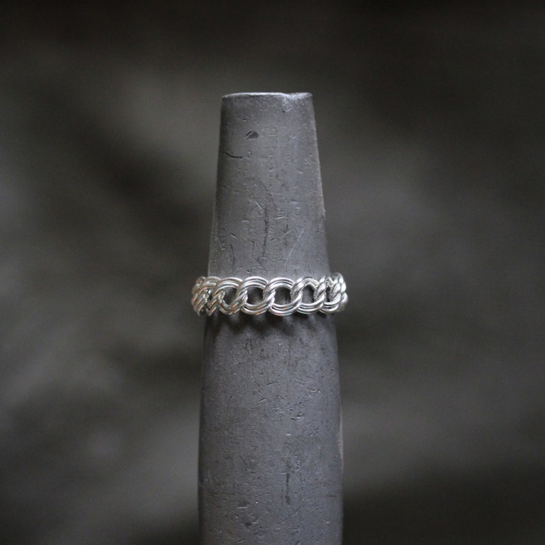 Delicate Silver Charm Chain Ring Princess Fairy Tale Medieval - Etsy