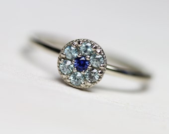 Ice Blue Ring - Etsy