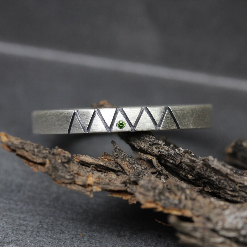 Tribal Wedding Band - Etsy