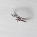 Cute Ruby Star Flower Stacking Ring Genuine Pink Red July - Etsy