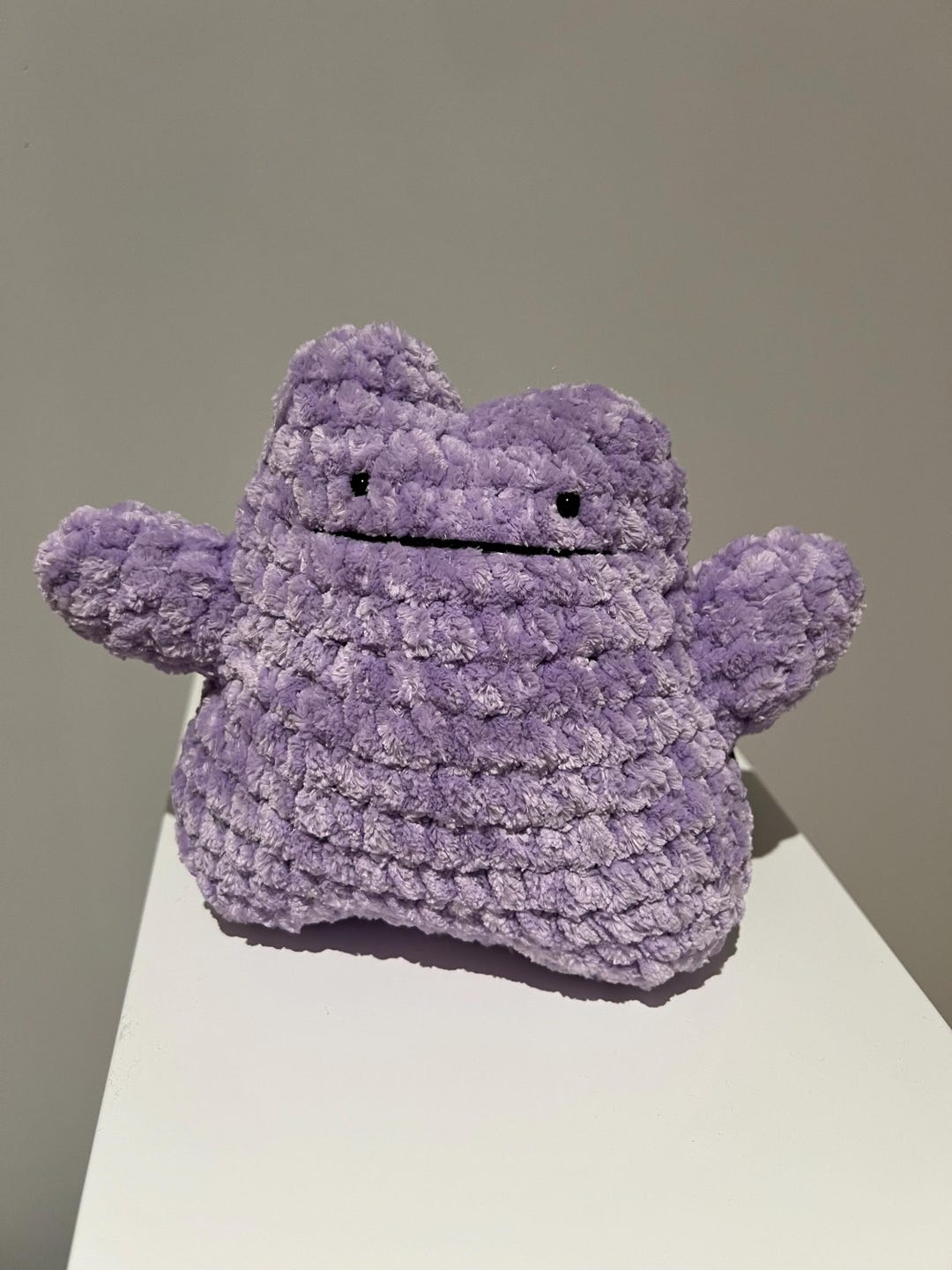 Crochet Ditto Pokemon, Handmade Amigurumi Gift, 7.5 Tall, Ditto Toy ...
