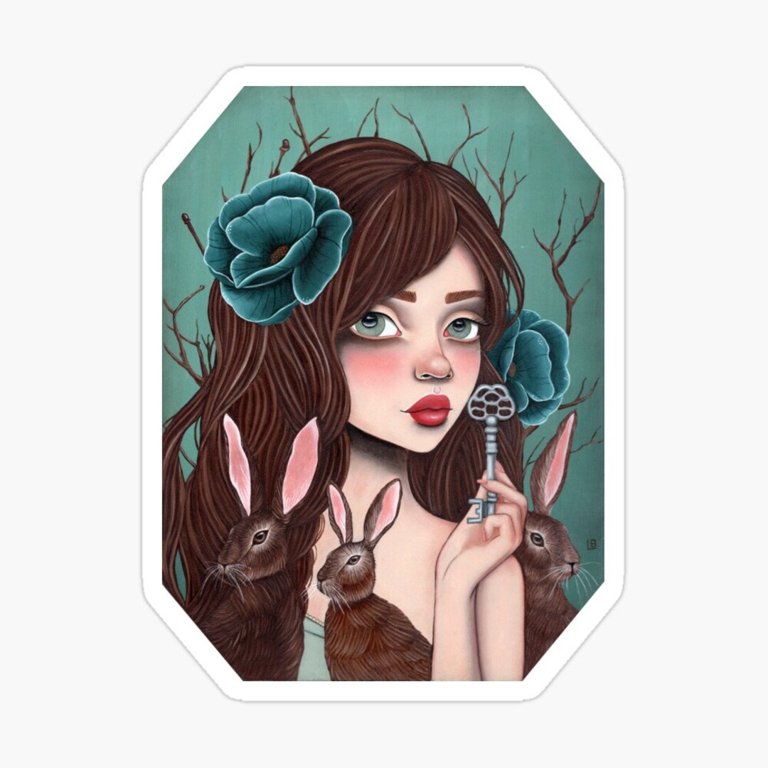 Three Hares Vinyl Sticker - Etsy