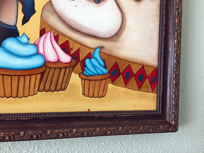 Fading Memory Original Custom Framed Oil Painting Pop Surreal 16x20 ...