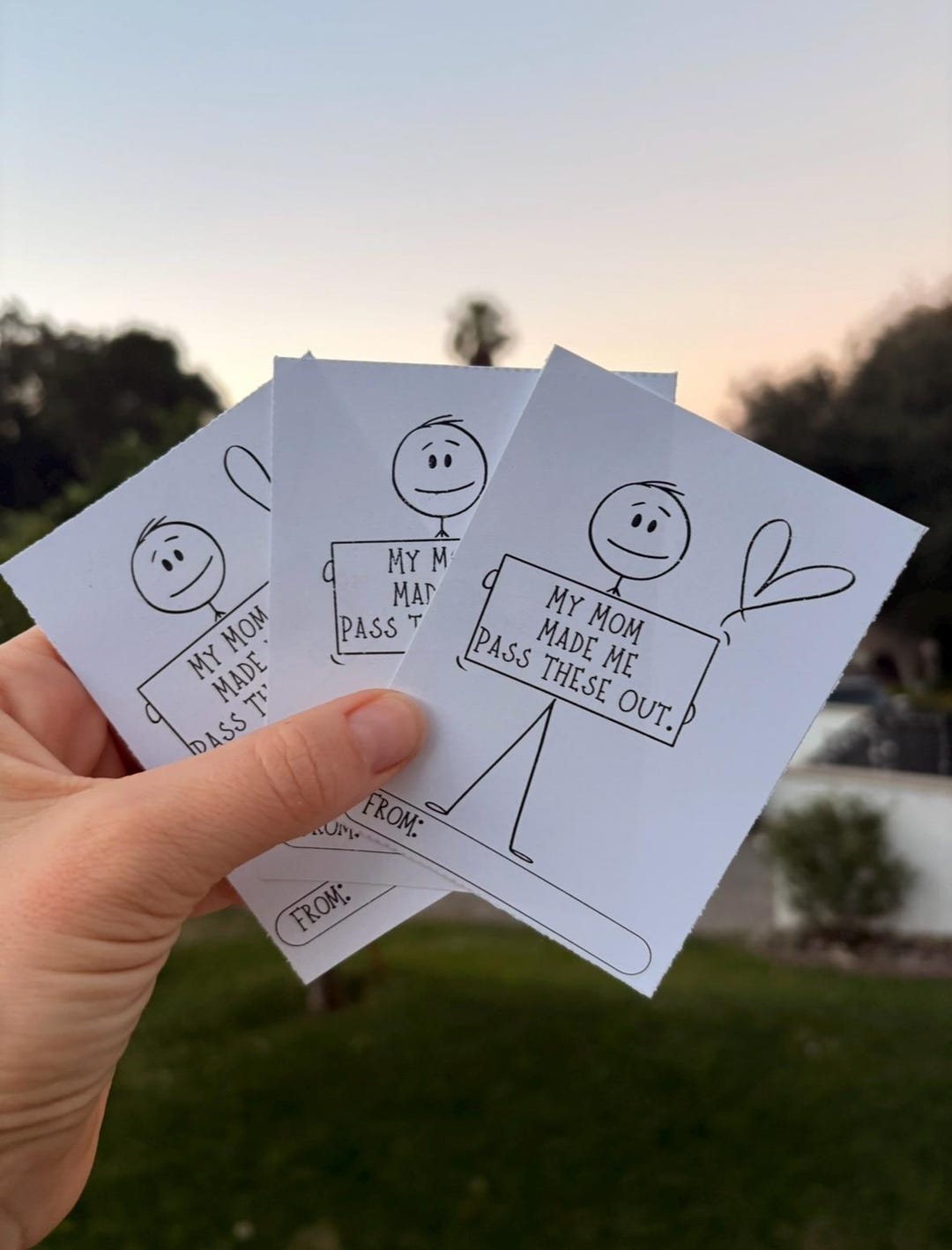 Funny Classroom Valentine’s Day Exchange Cards for Boys– “my Mom Made ...