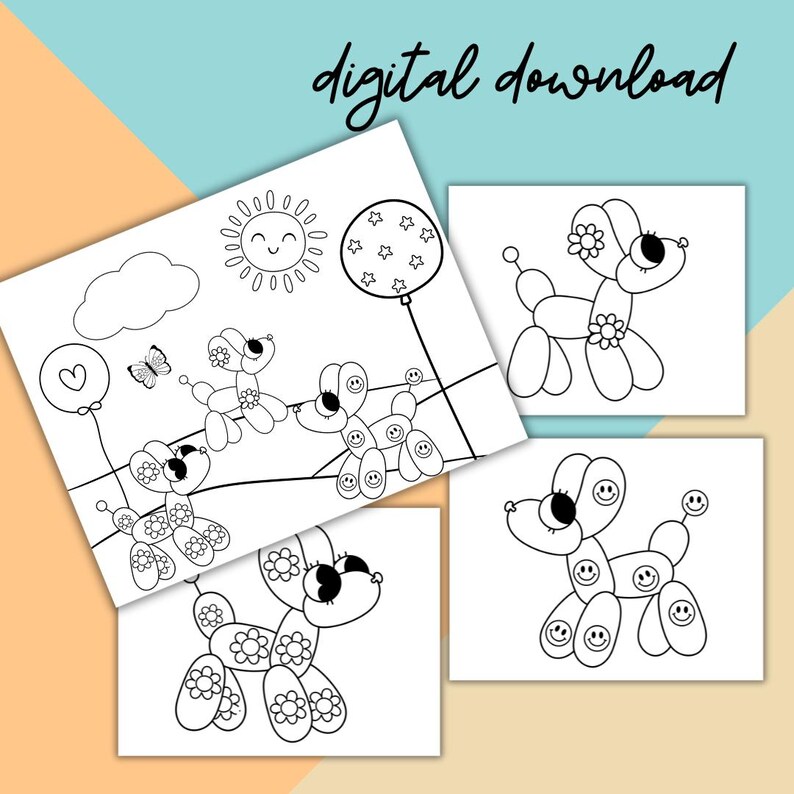 Balloon Animal Party Games: Retro Birthday Activities (PDF Download) - Etsy