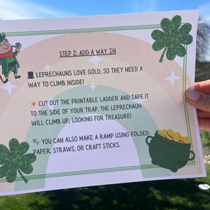 Leprechaun Trap Printable: St. Patrick's Day Kids Activity (instant ...