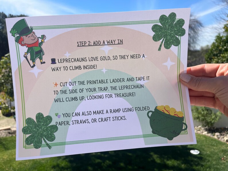 Leprechaun Trap Printable: St. Patrick's Day Kids Activity (instant ...
