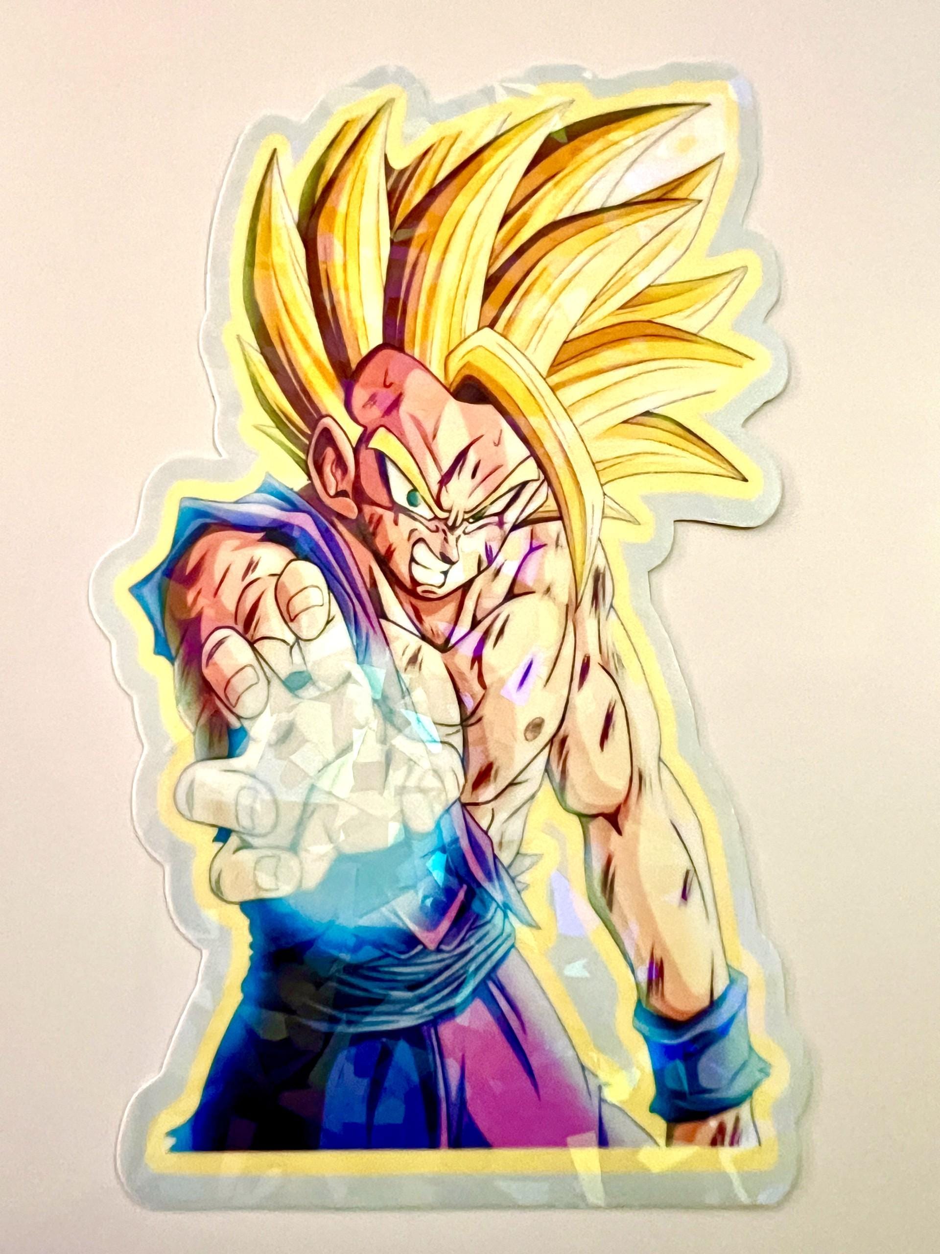 Gohan SSJ2 Holographic Sticker Dragon Ball Z Anime Vinyl Decal ...