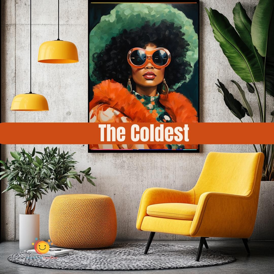 The Coldest – Digital Art Print – AKA Inspired Pink and Green Wall ...