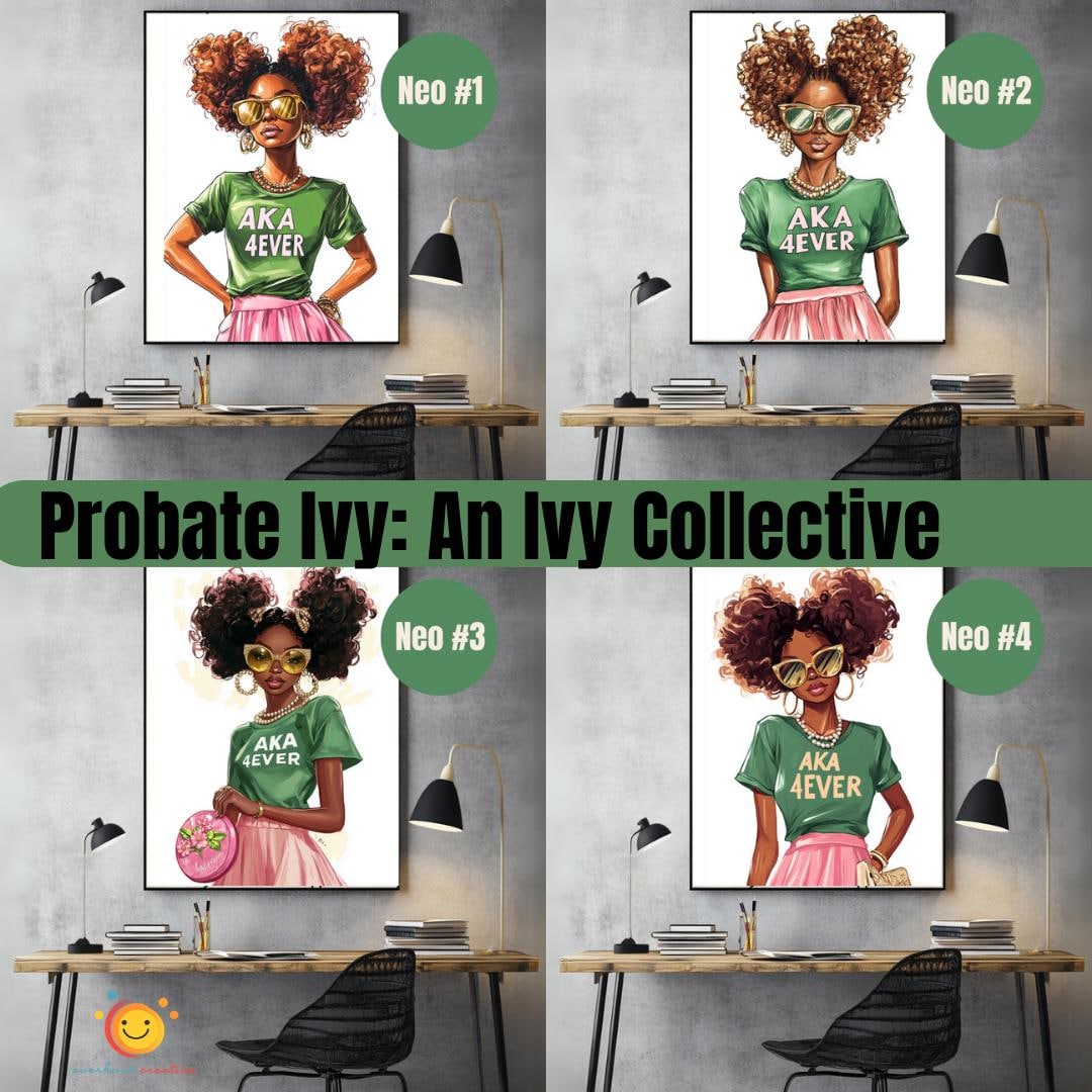 Probate Ivy – Digital Art Print – AKA Inspired Wall Decor - Etsy