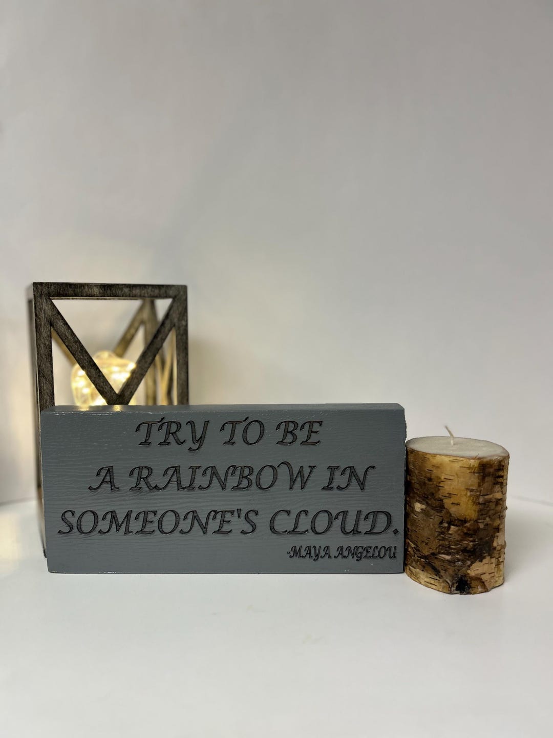 Maya Angelou Quotes, Wood Block Quotes, White Decorative Blocks With ...