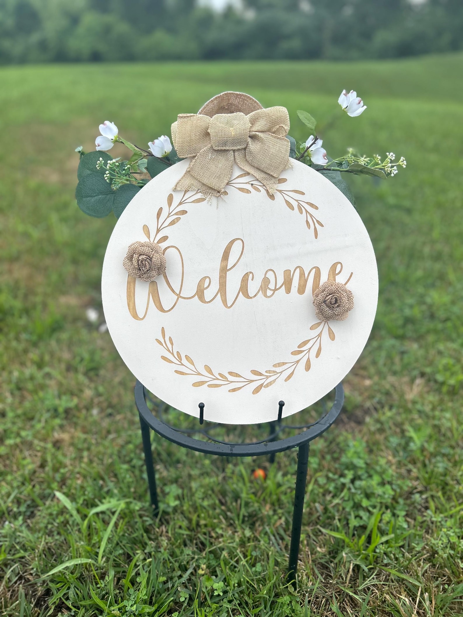 Welcome Door Hanger, Door Hanger, Wall Sign, Hanging Wall Sign, Wood ...