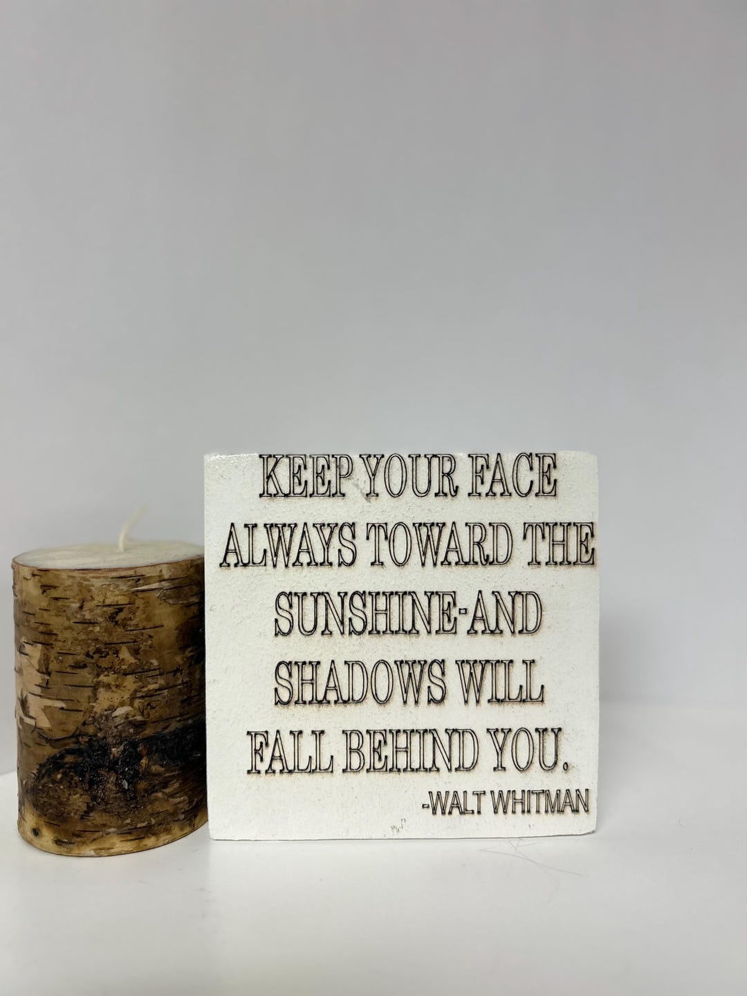 Walt Whitman Quotes, Wood Block Quotes, White Decorative Blocks With ...