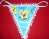 Items similar to Womens SPONGEBOB BOAT G-String Thong Lingerie Panty ...