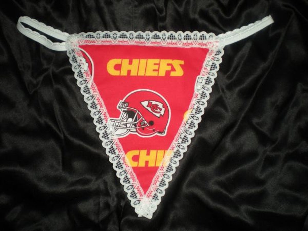 Womens KANSAS CITY CHIEFS String Thong Lingerie Football Panty ...