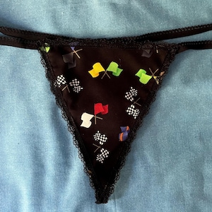 Womens RACE FLAG Car Racing String Thong Lingerie Underwear - Etsy