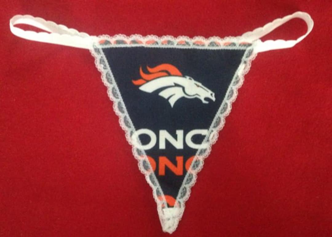 Womens DENVER BRONCOS String Thong Lingerie Football Panty Underwear - Etsy