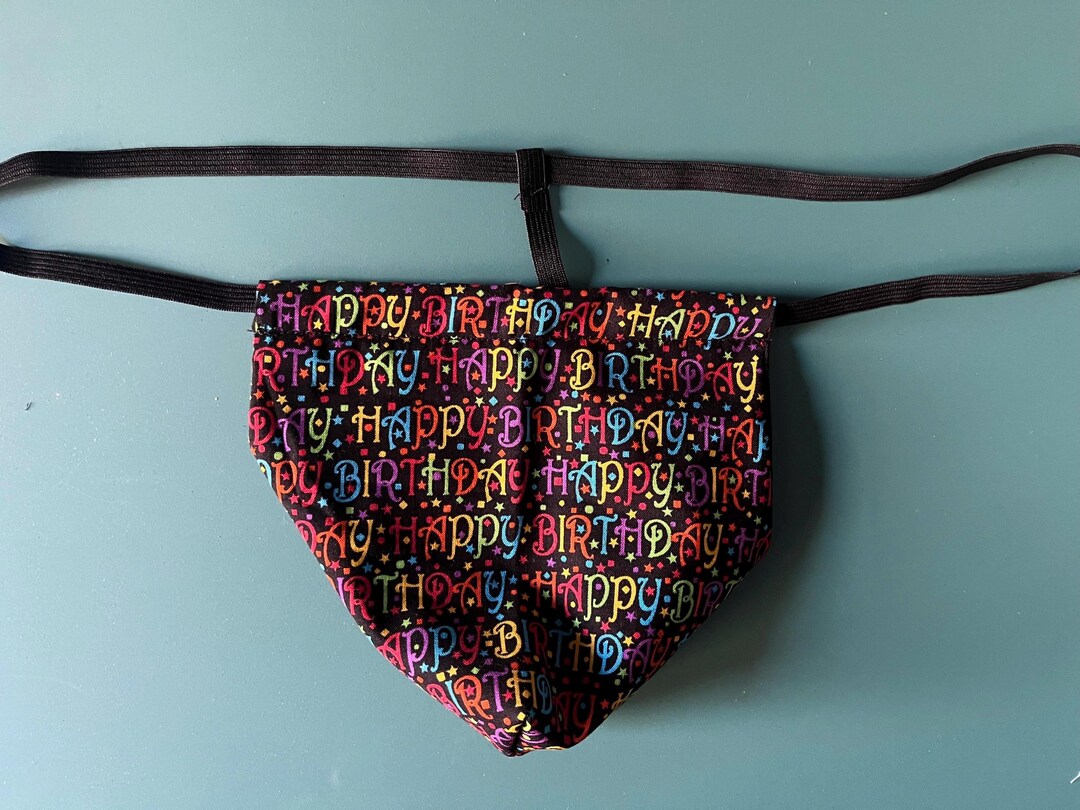 Mens HAPPY BIRTHDAY Party String Thong Male Lingerie Underwear - Etsy