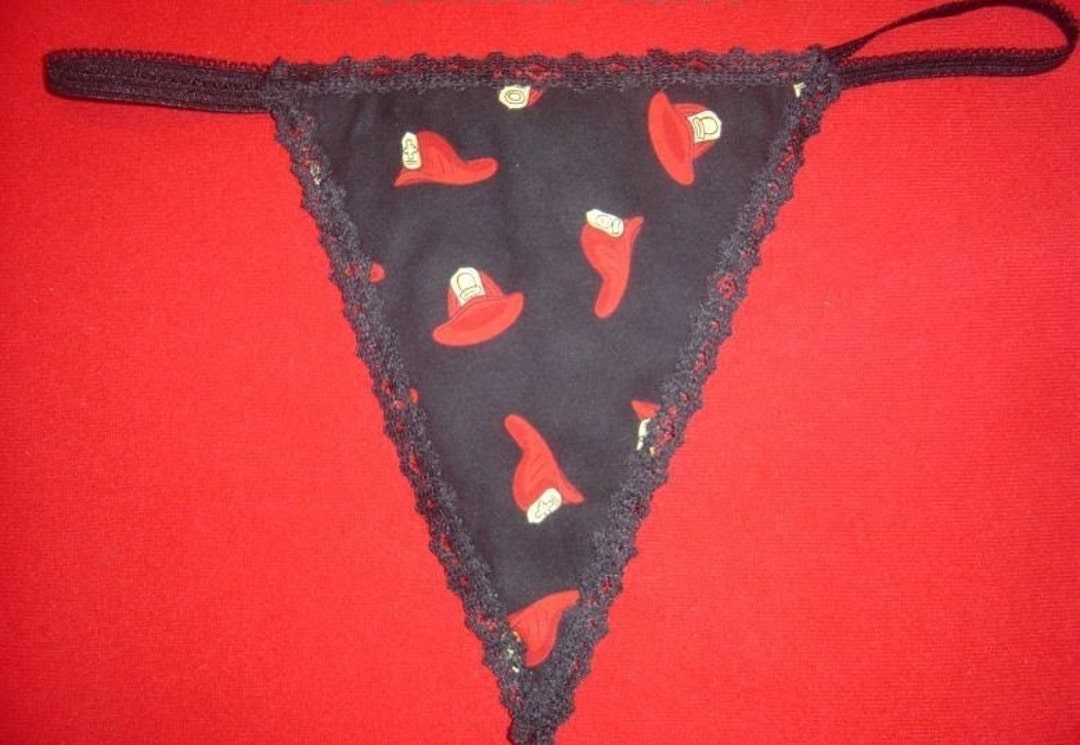 Womens FIREMAN HELMET String Thong Lingerie Panty Underwear - Etsy