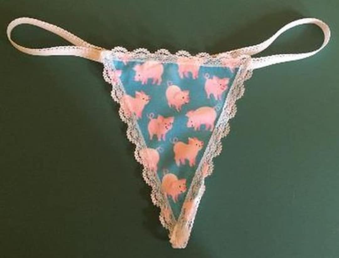 Womens PIG Farm Animal Sty String Thong Lingerie Underwear - Etsy