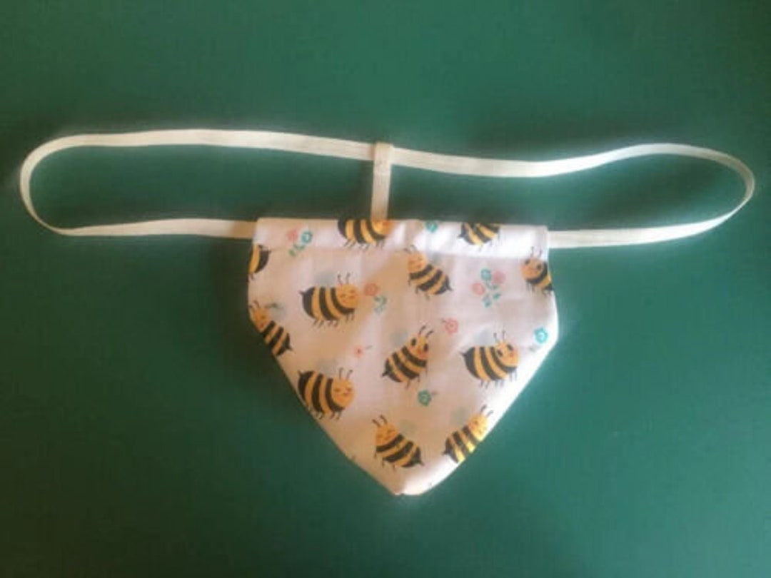 Mens White BUMBLE BEE MINE Honey String Thong Male Underwear - Etsy