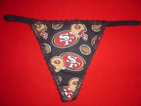 Items similar to Womens SAN FRANCISCO 49ers G-String Thong Lingerie ...